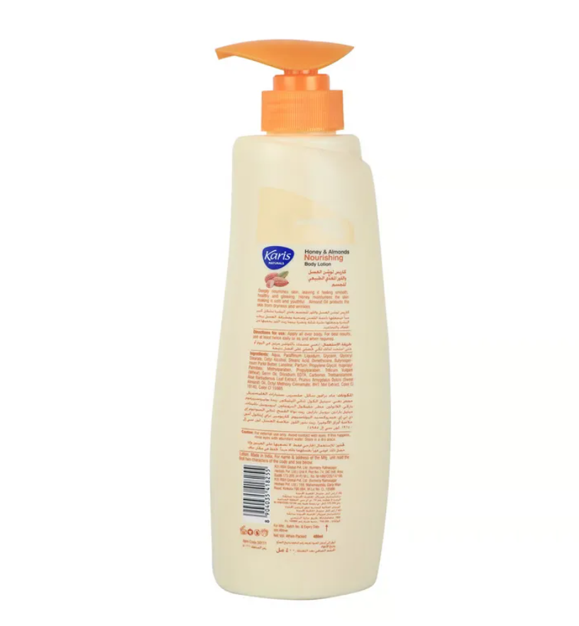 Karis Natural Honey & Almond Nourishing Body Lotion - 400ml — Amaco ...